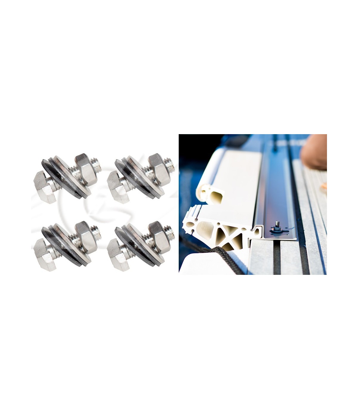 Surub cu cap ciocan din inox(4buc)